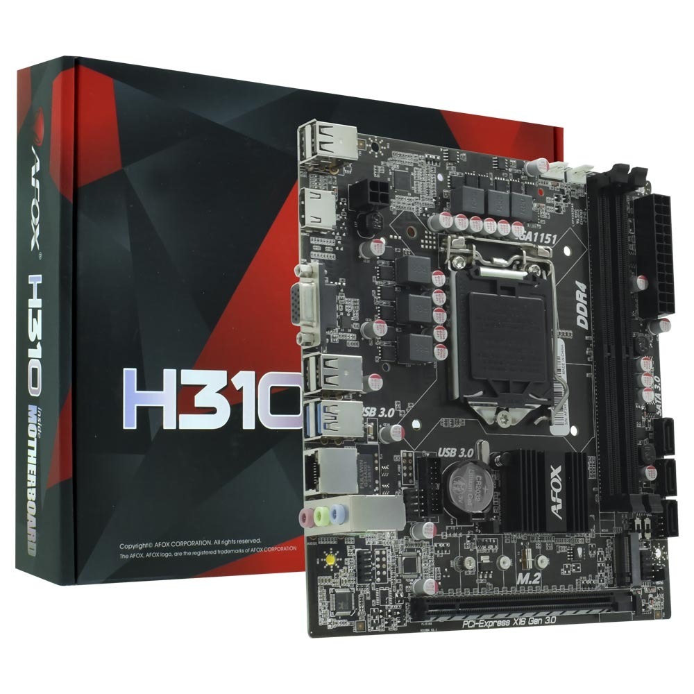 Afox IH61-MA5 Motherboard - LGA 1155 DDR3 Afox H61 mATX Mainboard ...