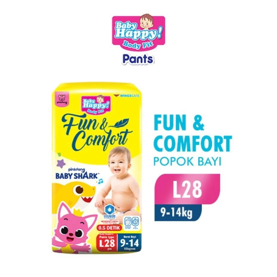 BABY HAPPY FUN & COMFORT M32, L28 PANTS | BABY HAPPY PINKFONG BABY ...