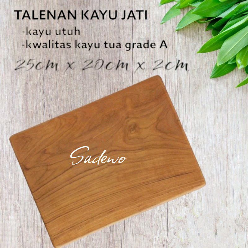 KAYU Full OLD WHOLE TEAK WOOD cutting board 25 x20x2 cm/cutting board ...