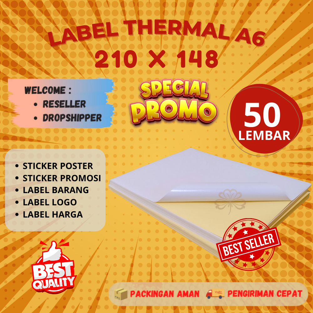 Hvs A5 LABEL STICKER / A5 SIZE STICKER | Shopee Malaysia