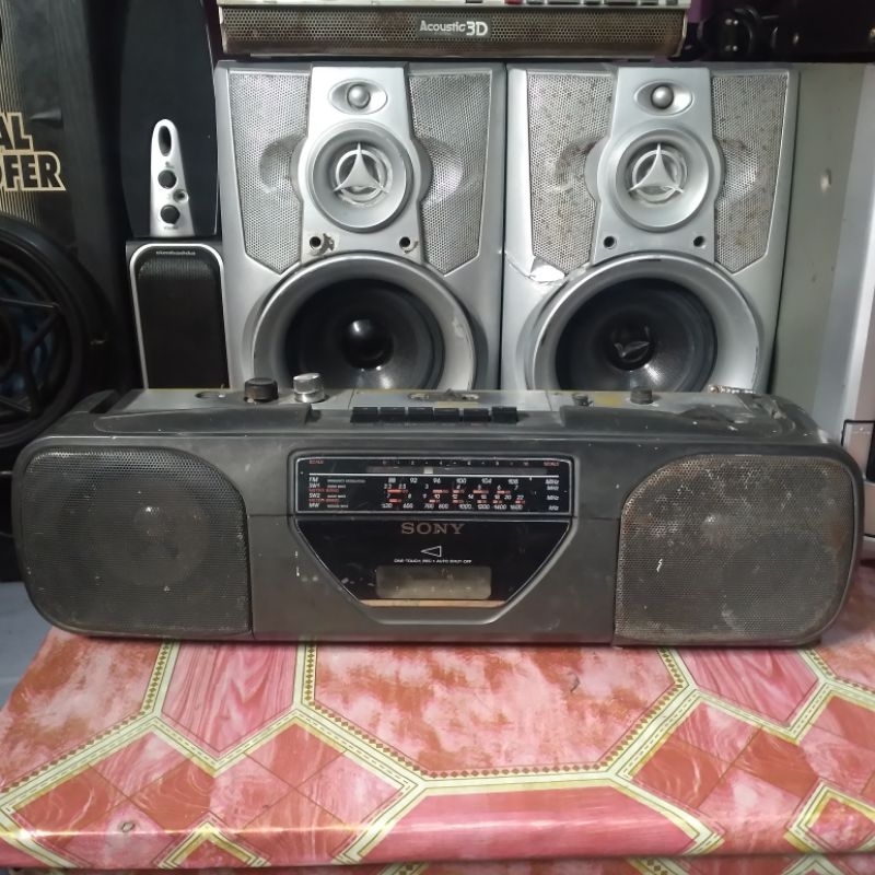 Old school sony compo head, festive radio | Shopee Malaysia
