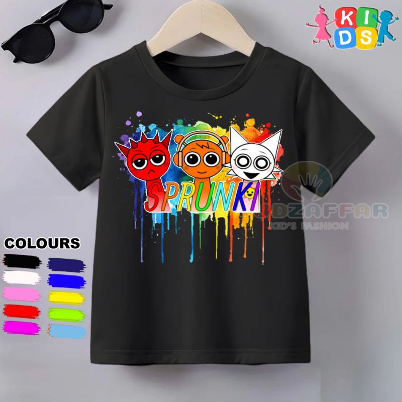 Children's SHIRT SPRUNKI CHARACTER 2 CHILDREN'S SHIRT SPRUNKI | Shopee ...