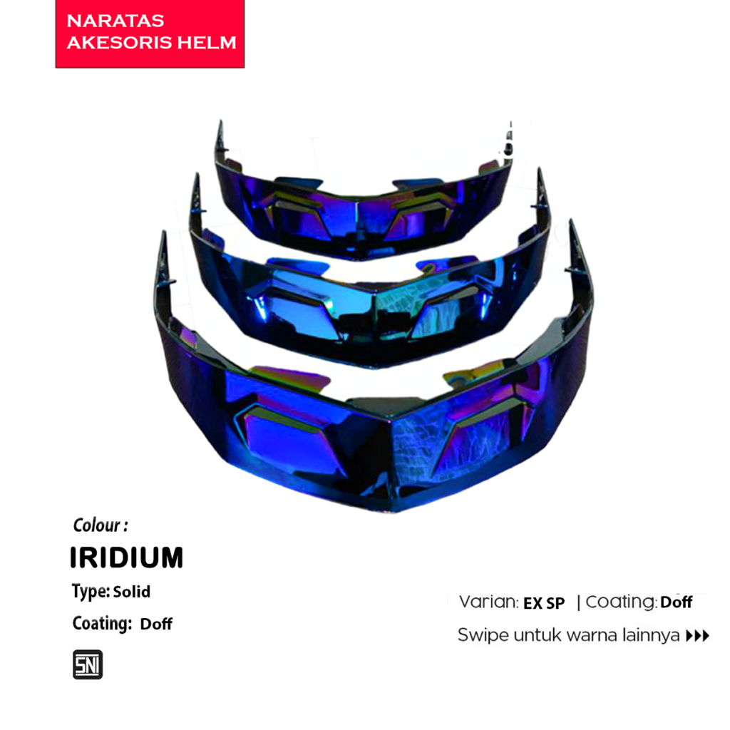 3d HELMET SPOILER KYT TT COURSE ALL COLOR IRIDIUM PREMIUM QUALITY THICK ...