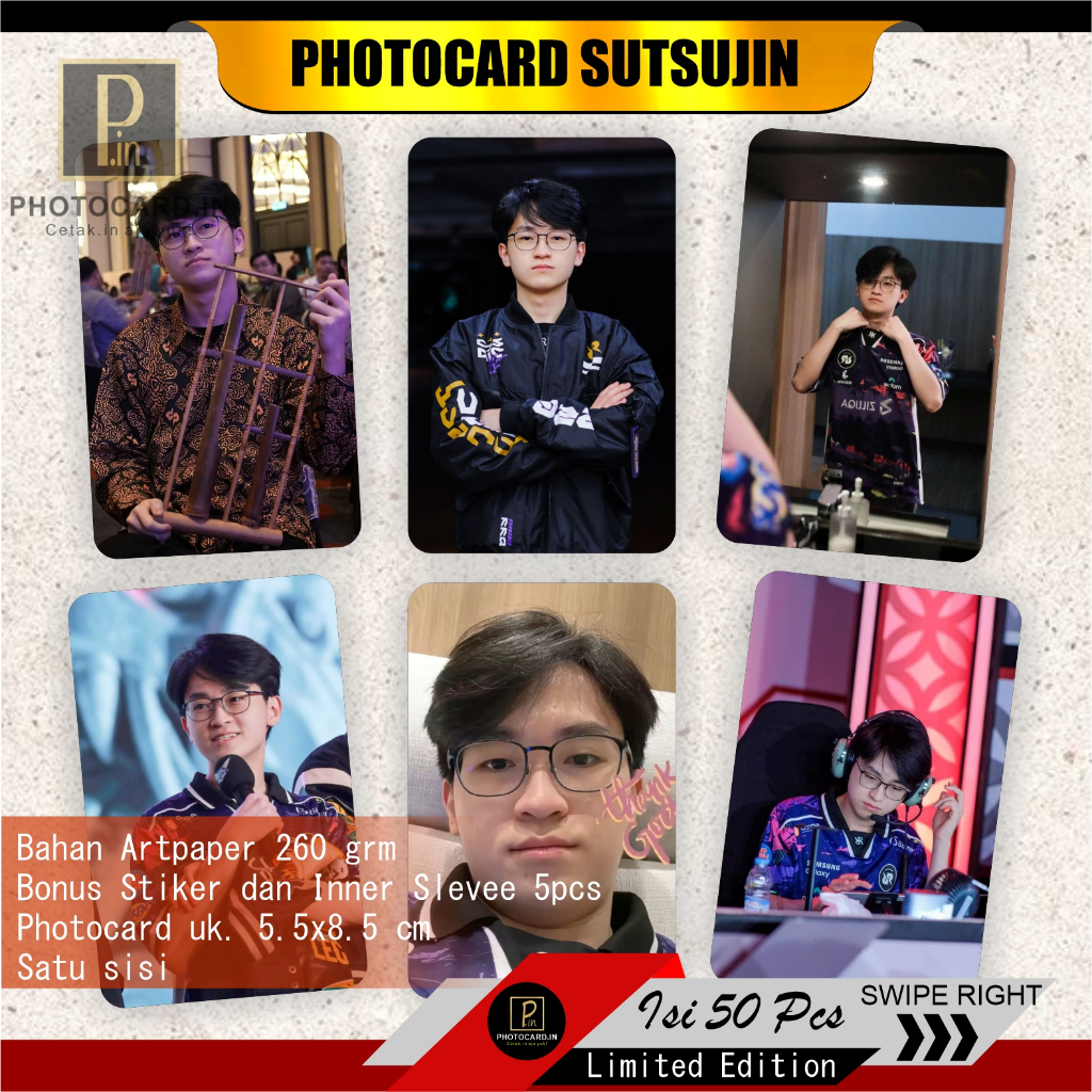 Photocard Sutsujin RRQ contains 50 pcs (Free Stickers and Inner Slevee ...