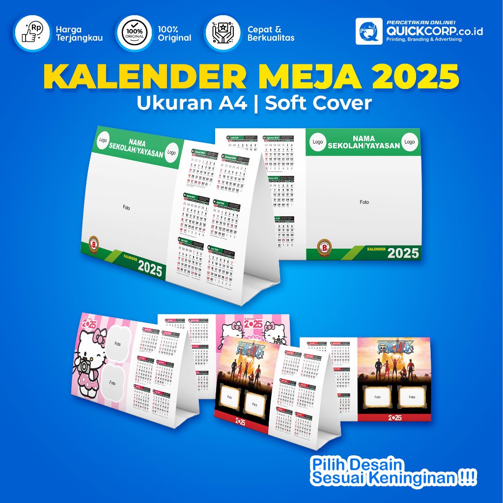 Custom 2025 Calendar - Thematic Desk Calendar - Design Choices ...