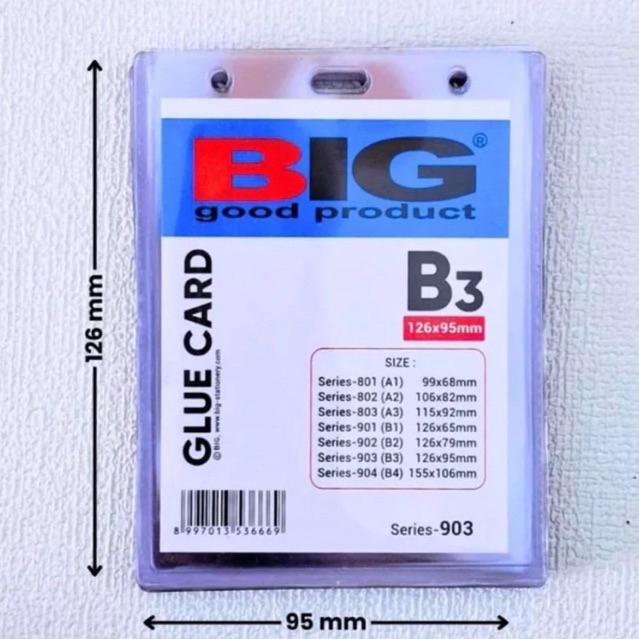 Plastic ID Card / Mika ID Card / Name Tag / Glue Card B3 1 pack ...