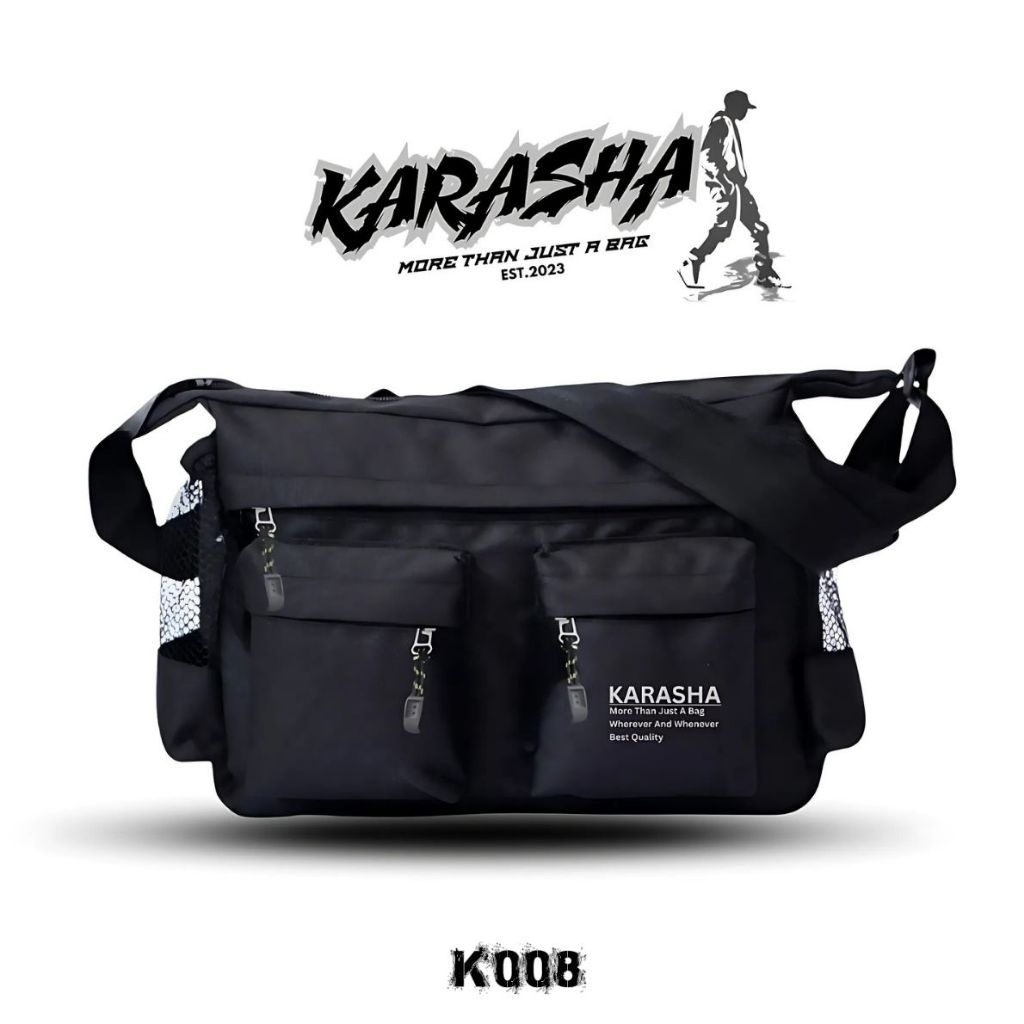 Men's Sling Bag Karasha Premium Men's Slingbag Work Bag K008 | Shopee ...
