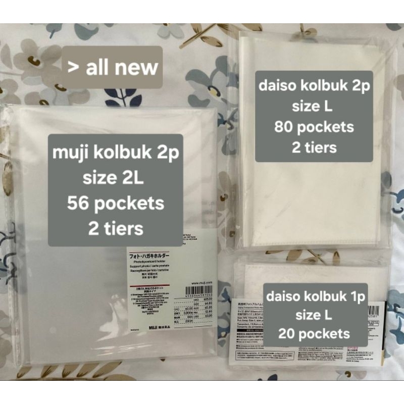 [official] Muji - muji album collect book collection book 2L L 2 tiers daiso | Shopee Malaysia