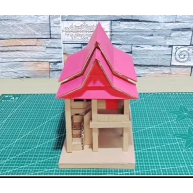 Crafts for Bugis traditional houses from boxes | Shopee Malaysia