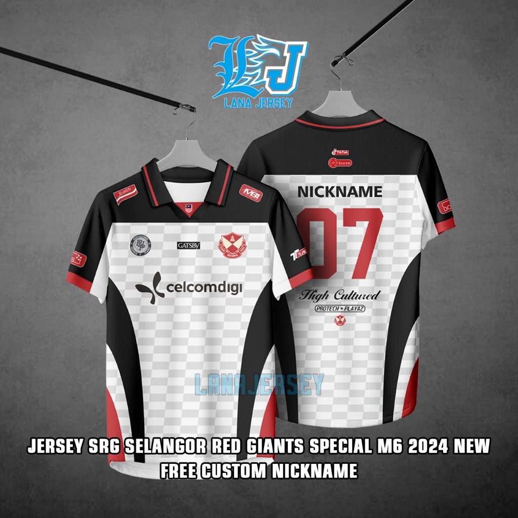 Jersey SRG SELANGOR RED GIANTS SPECIAL M6 2024 NEW (free custom nickname) | Shopee Malaysia