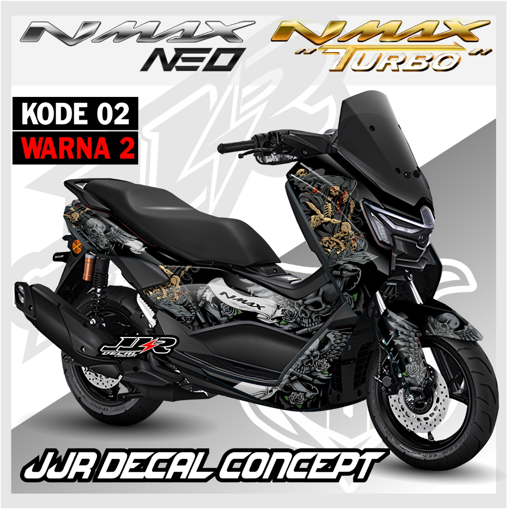 Decal STICKER YAMAHA NMAX NEO NMAX TURBO 2024-2025 FULL BODY 02 CONCEP ...