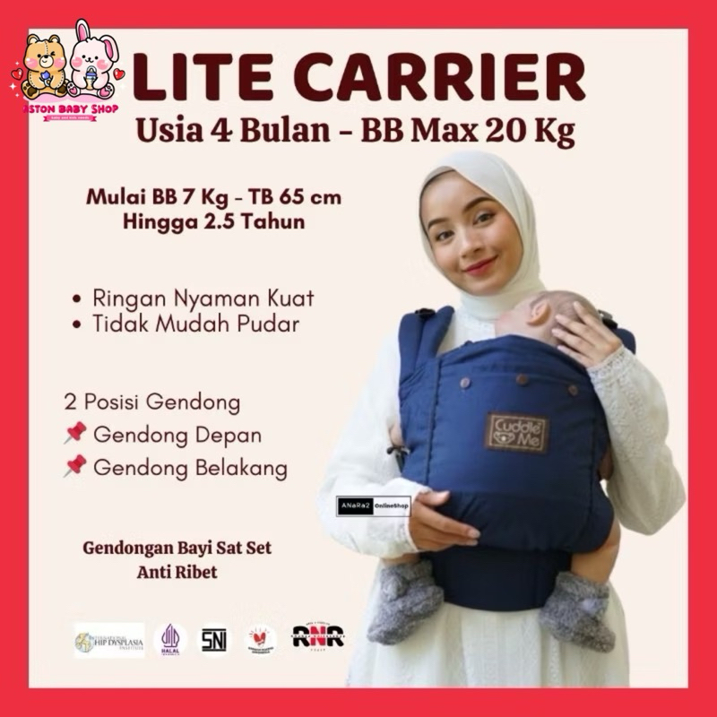 Cuddle Me Lite Carrier / Baby Carrier | Shopee Malaysia