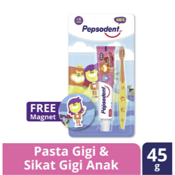Pepsodent Kids Strawberry Children's Toothpaste and Toothbrush 45g ...