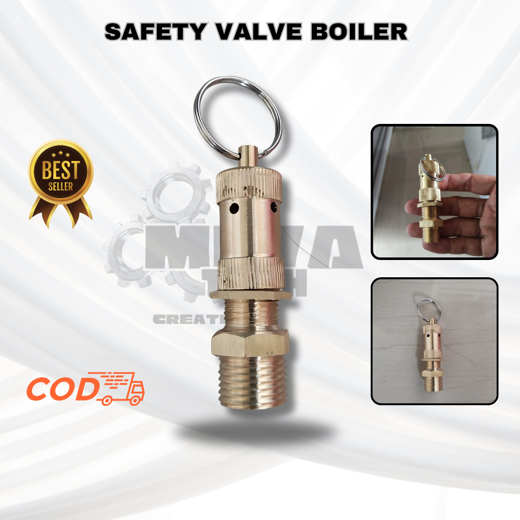 Safety Valve Boiler Steam Iron Automatic Faucet Pressure Guard brass ...