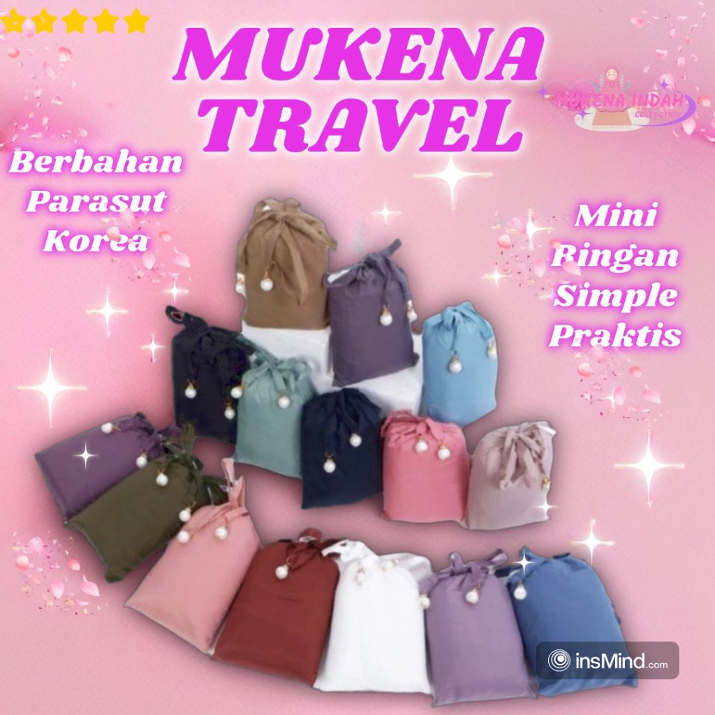 Mukena Travel Mini Pouch Lightweight Simple Practical Latest 2025 Model ...
