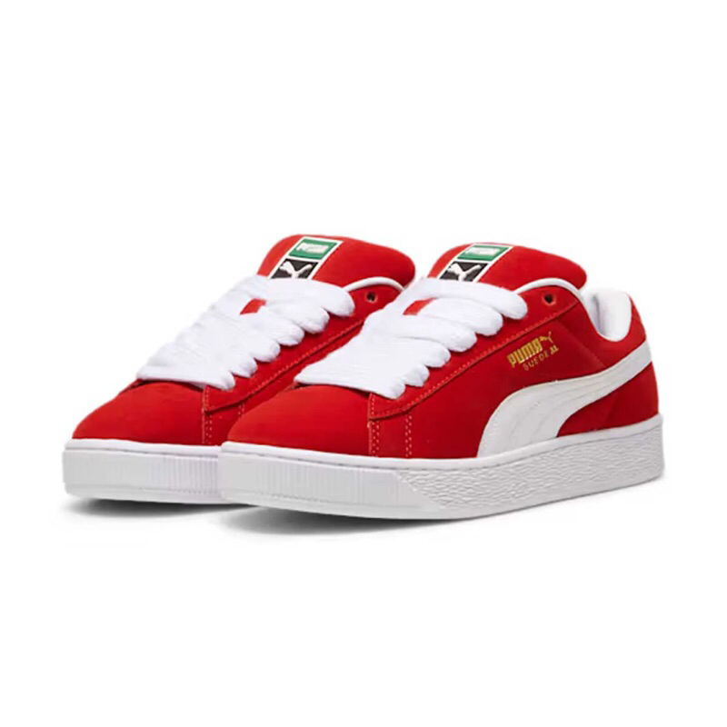 Puma1 SUEDE XL RED/WHITE SHOES OFFICIAL PT PUMA CAT INDONESIA | Shopee ...