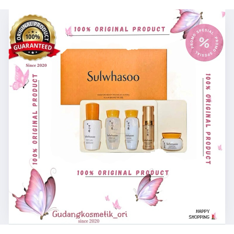Original SKINCARE KOREA Sulwhasoo Signature Beauty Routine Kit (5 ITEMS ...