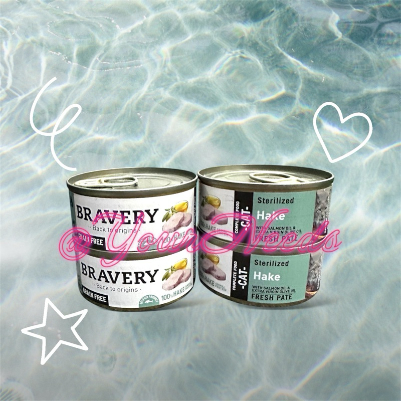 Bravery Cat Wet Food Canned Wet Cat Food 70 GR - Hake Sterilized ...