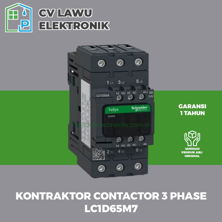 New Original Schneider 3 Phase LC1D65M7 Type Contactor | Shopee Malaysia