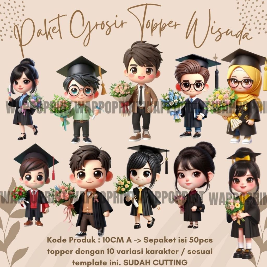 Wholesale GRADUATION Topper PACKAGE / Many Choices of Cutting / Topper ...