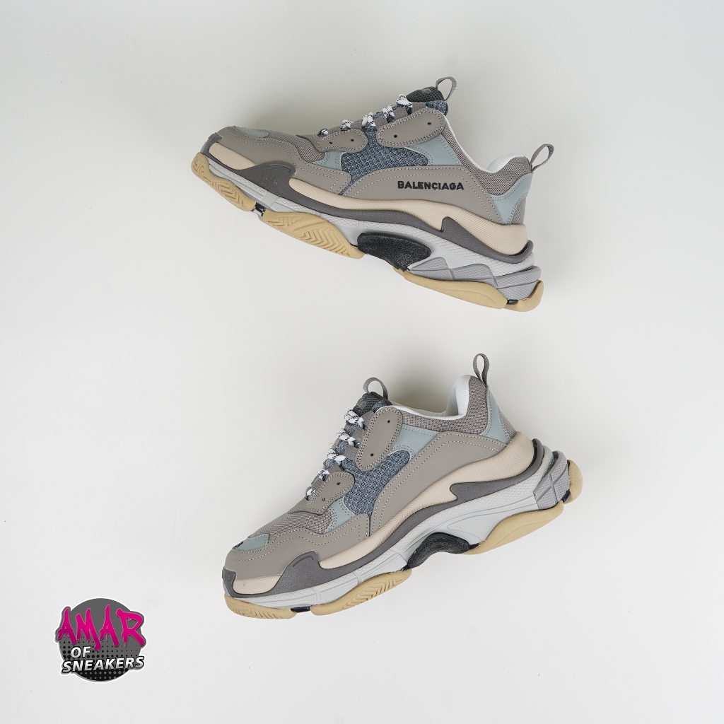 (AMR) Balenc*aga Triple S Ice Grey Sneakers | Shopee Malaysia