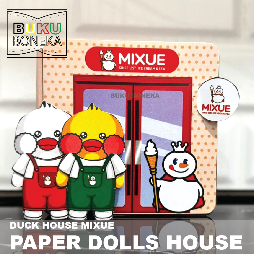 Mixue Paper Dolls House doll book, children's educational toy ...