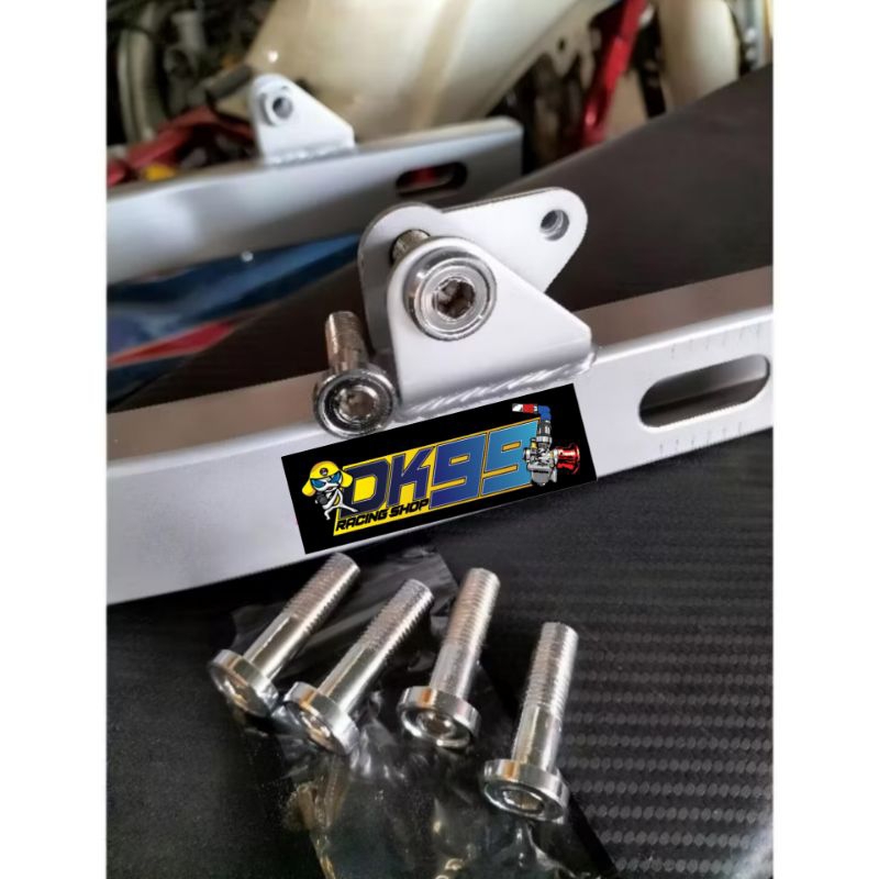 Slim BOTTOM SHOCK BOLT STENLIST MODEL IRON CHROME PNP CB GL FIZ R VEGA ...