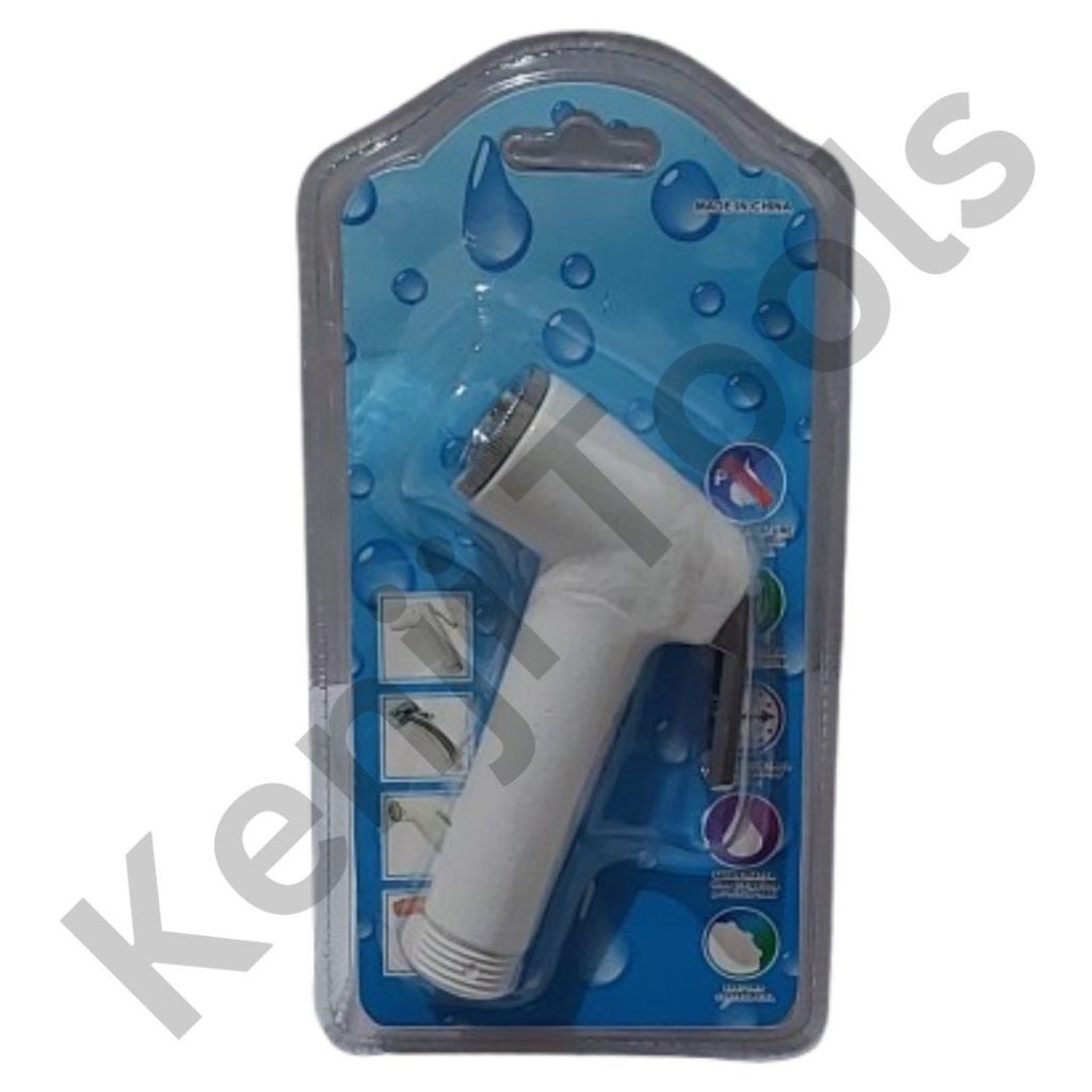 PUTIH 1/2 Inch White Closet Shower Jet Head Sitting Toilet Shower Jet ...