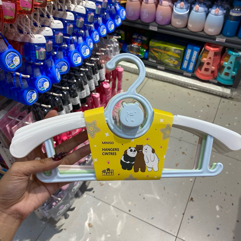 Miniso We Bare Bears Collection 4.0 Kids' Clothes Hangers 3 pcs ...