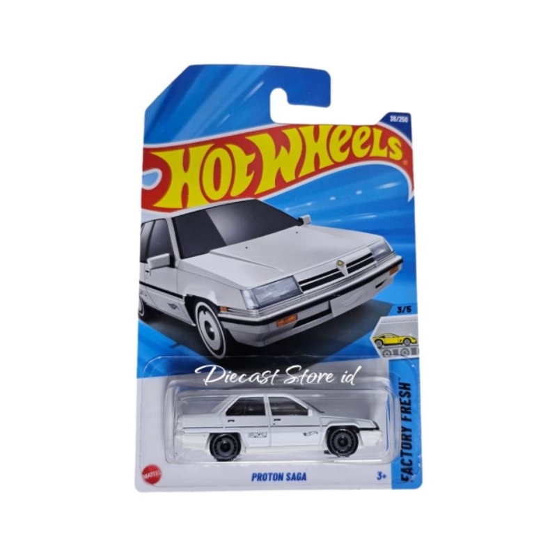 Hot Wheels Proton Saga Putih Factory Fresh | Shopee Malaysia