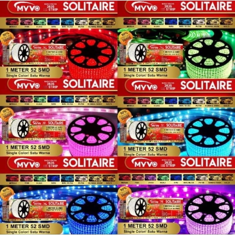Led STRIP MYVO SOLITAIRE 100METER SNI | Shopee Malaysia