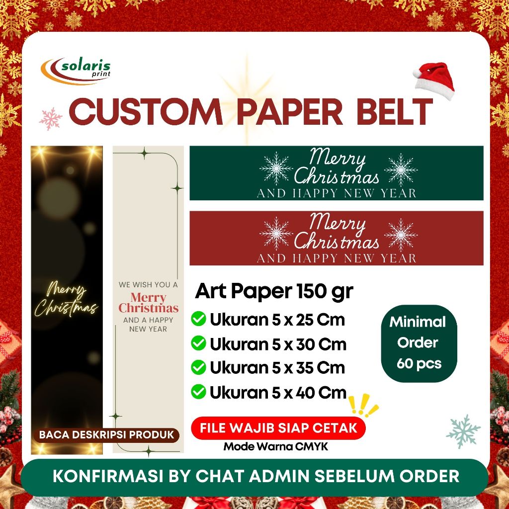 Custom PAPER BELT | Paper BELT HAMPERS | Fast Fast | Shopee Malaysia