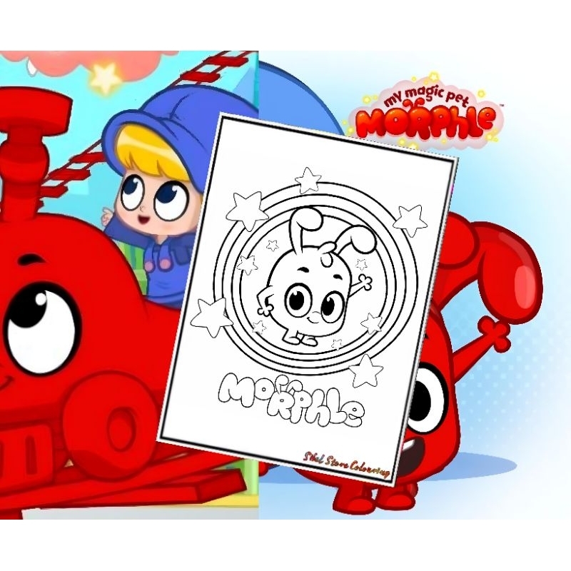 My Magic Pet Morphle Coloring Drawing Paper / Morphle Coloring ...