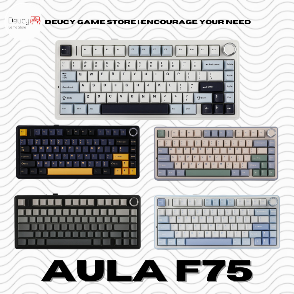 Hall F75 Gasket Wireless Triple Connection Mechanical Keyboard South ...