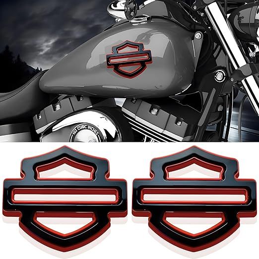 Motorcycle Tank Metal Tank Emblem Sticker Accessories Harley Davidson ...