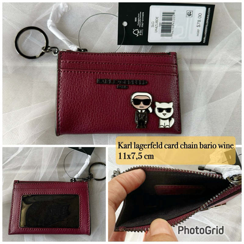 Lagerfeld karl key card wallet original key card wallet | Shopee Malaysia