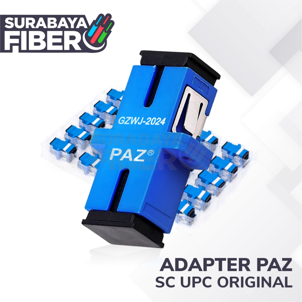 Original PAZ Brand FO SC UPC Adapter, 50Pcs - Fiber Optic Barrel - ODC ...