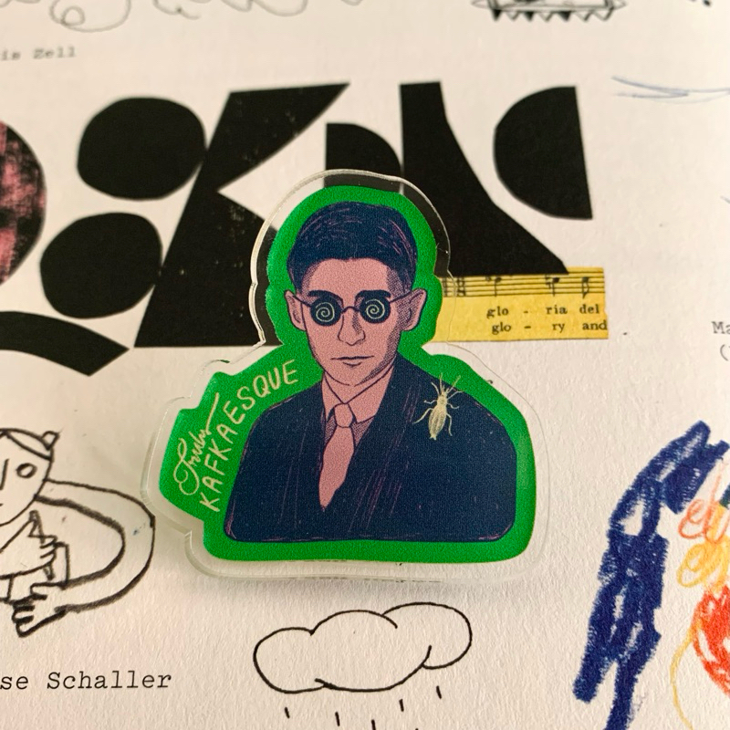 Franz Kafka Acrylic Pin (New Ver) | Shopee Malaysia