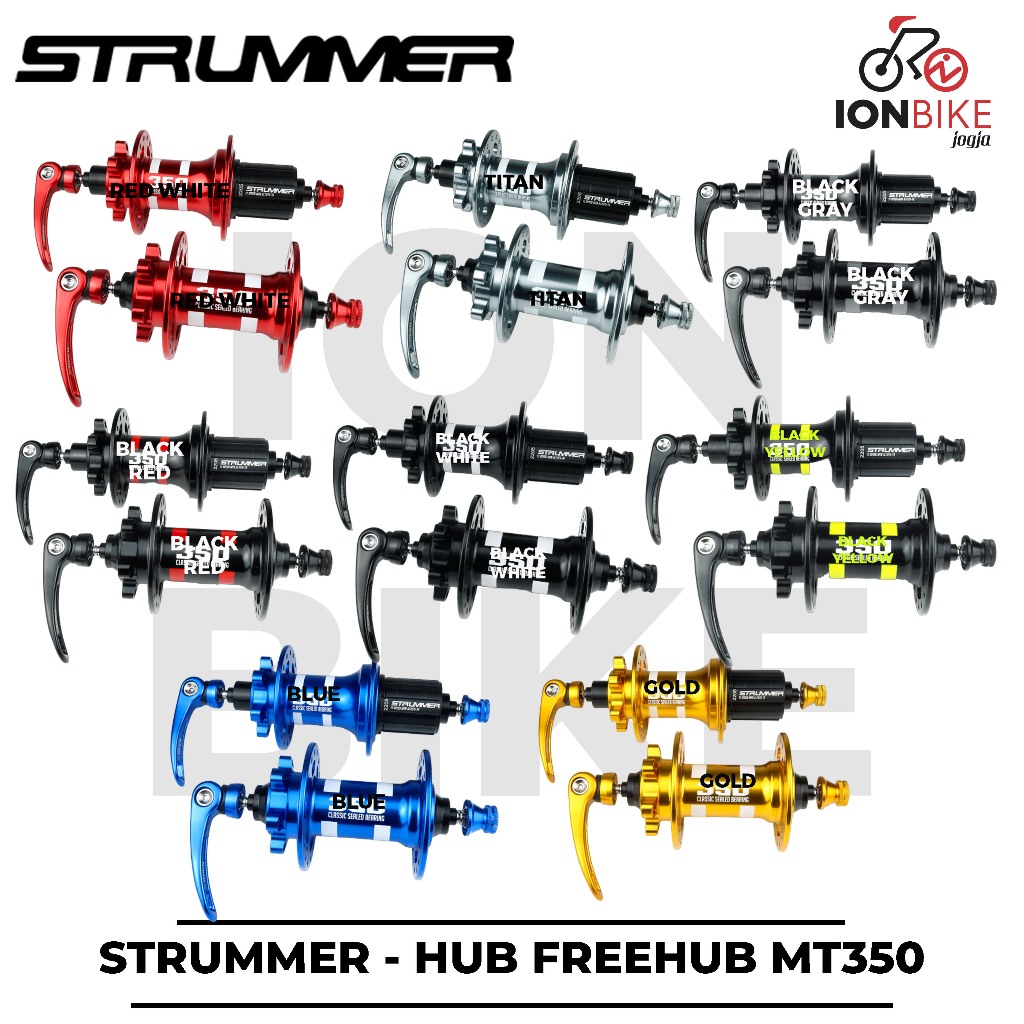 Strummer mt350 4 in 1 freehub hub 32 hole 4 bearing discbrake hub tight ...