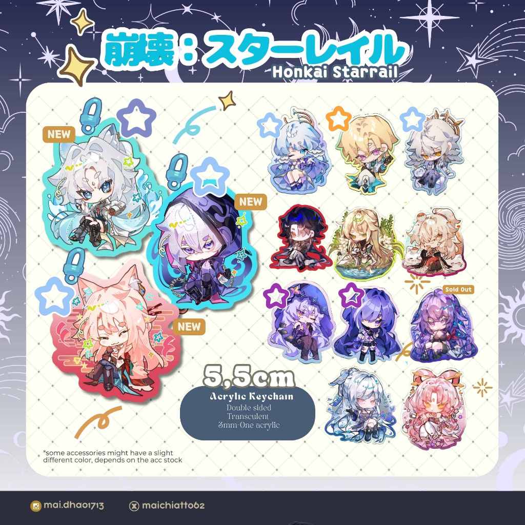 Honkai Star Rail HSR Keychain and Mini Badges | Shopee Malaysia