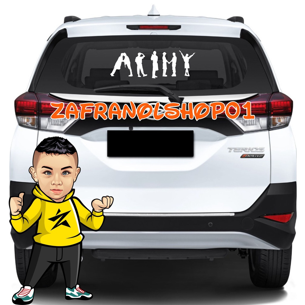 Cutting BTS Butter Silhouette Stickers Car Window Stickers Car ...