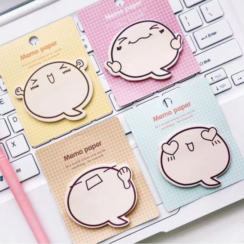 PC - STICKY NOTES EMOTICON | RANDOM | 30 Lembar | Catatan Tempel Lucu ...