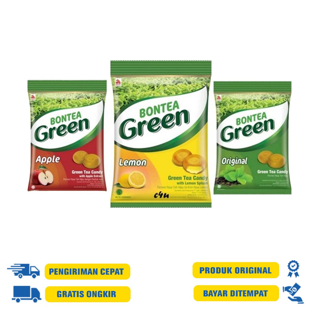 Bontea Green / Green Tea Candy 135gr - Lemon | Apple | Original ...