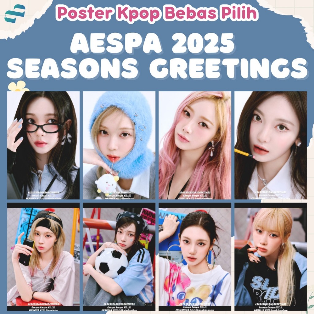 Aespa Poster 2025 Seasons Greetings - Kpop Poster A4 A5 A6 | Shopee Malaysia
