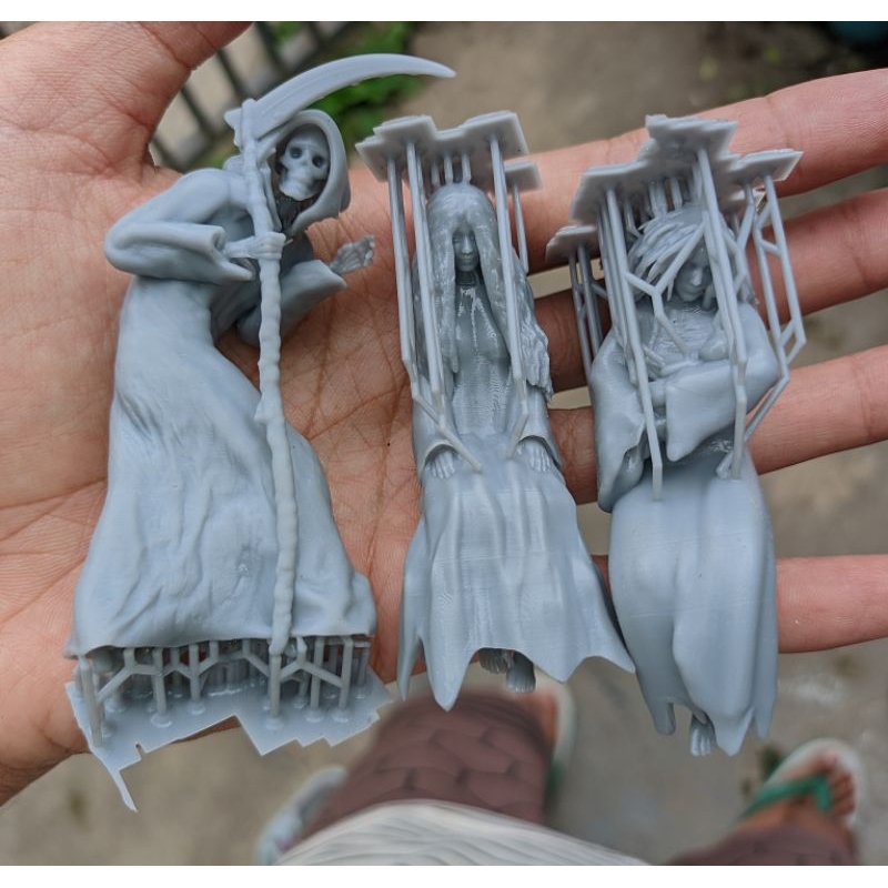 Mc_e Modified Unpaint Grim Reaper Figure Miniature Height 7cm & 8cm ...