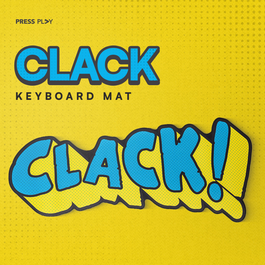 CLACK! Irregular Keyboard Mat Deskmat by Press Play | Shopee Malaysia