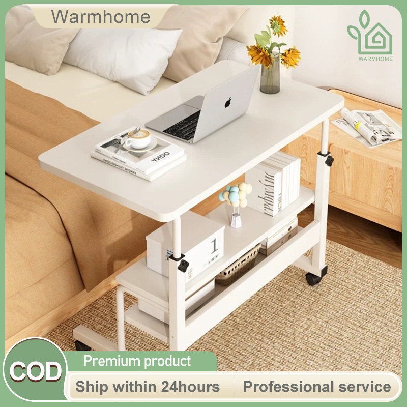 Laptop table with wheels, multi-purpose study work Desk, large Standing ...
