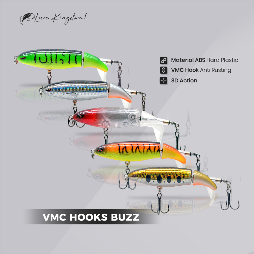 LURE KINGDOM VMC HOOKS BUZZ Bait - Color Variants | Shopee Malaysia