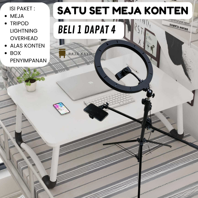 Rajakayu Id Lesehan Folding Table Complete Content Tool Aesthetic