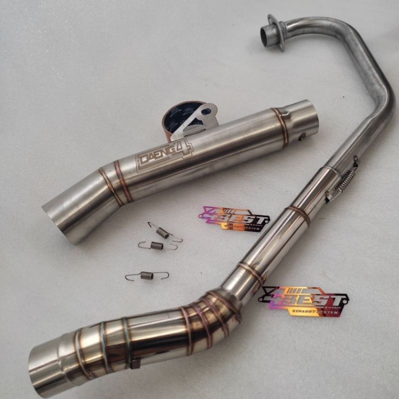 Stainless canister DAENG4 pipe 51 mm big elbow tmx 125/155 tmx 150 euro ...